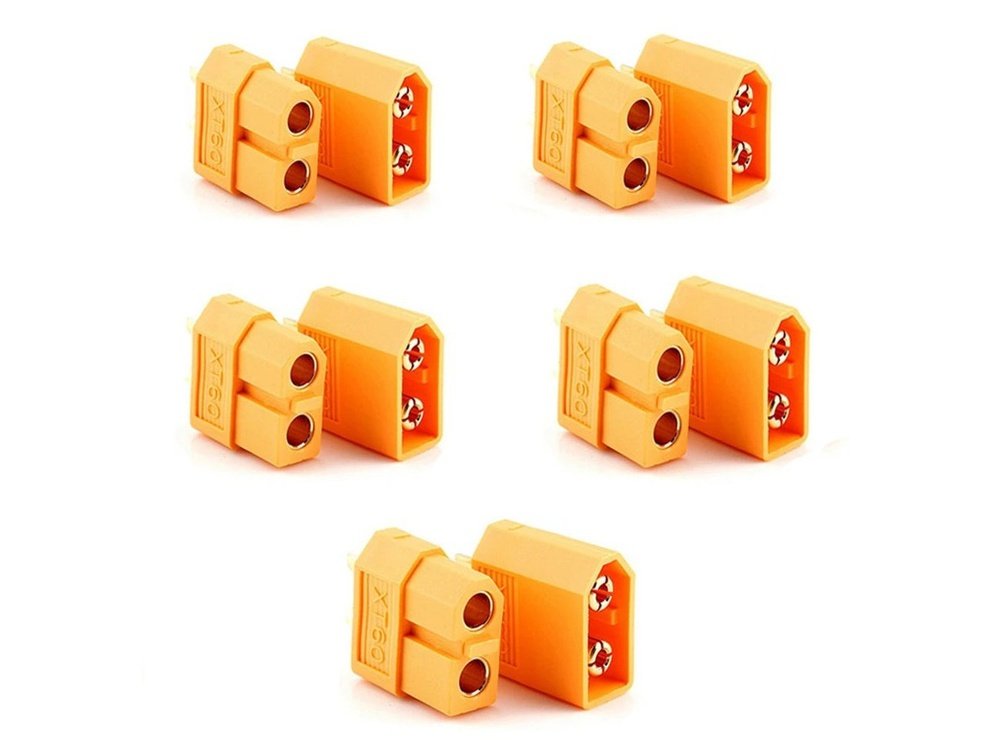 Amass XT60 Connectors (5 pairs) – defianceRC