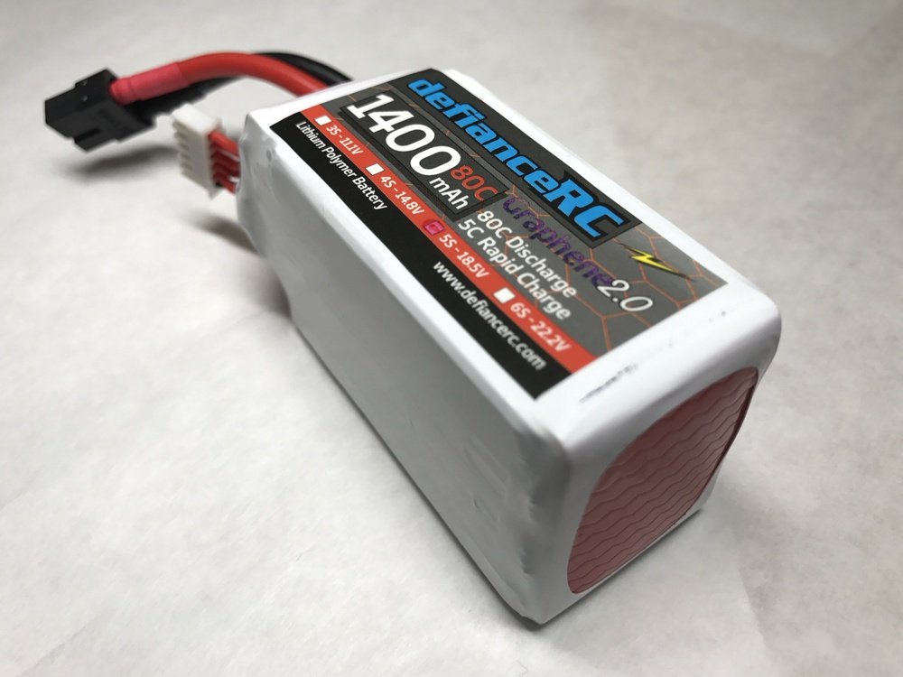 Defiance RC 5S 1400mAh 80C Graphene 2.0 LiPo Battery – defianceRC