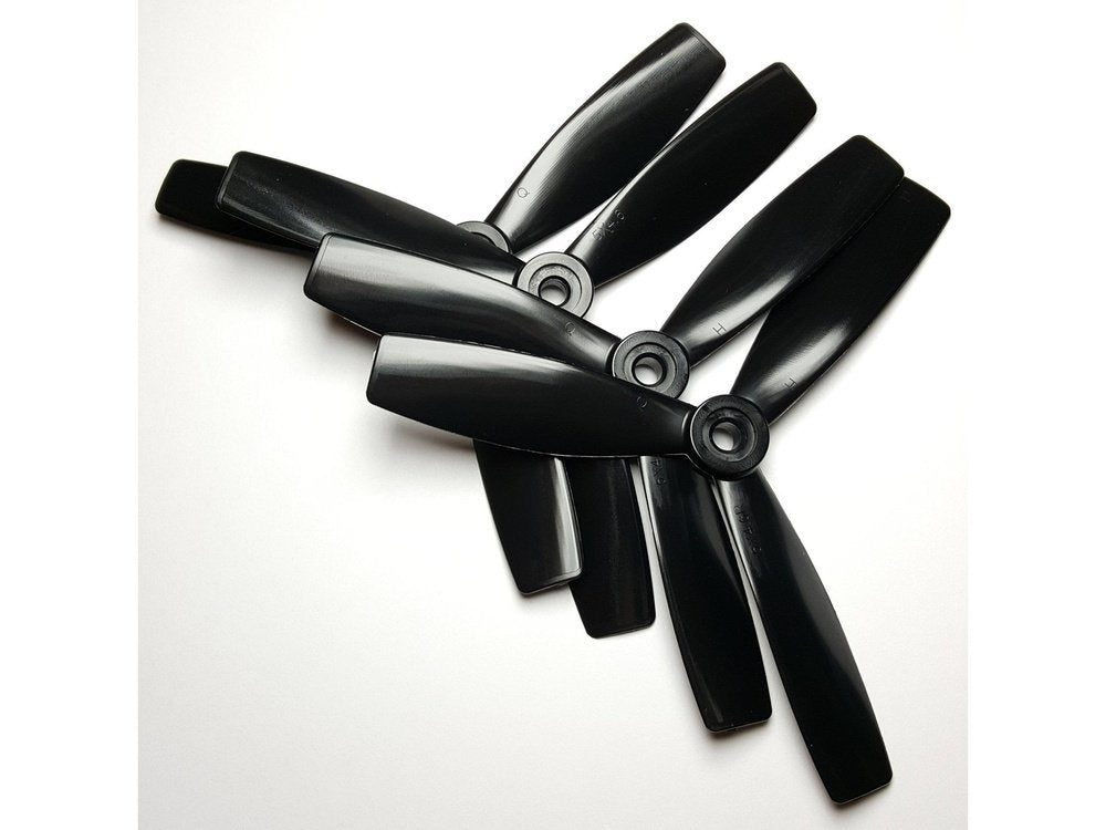 HQ Prop Black Durable 5x4.6x3 Tri Blade Propeller Set ( 2 CW, 2 CCW ...